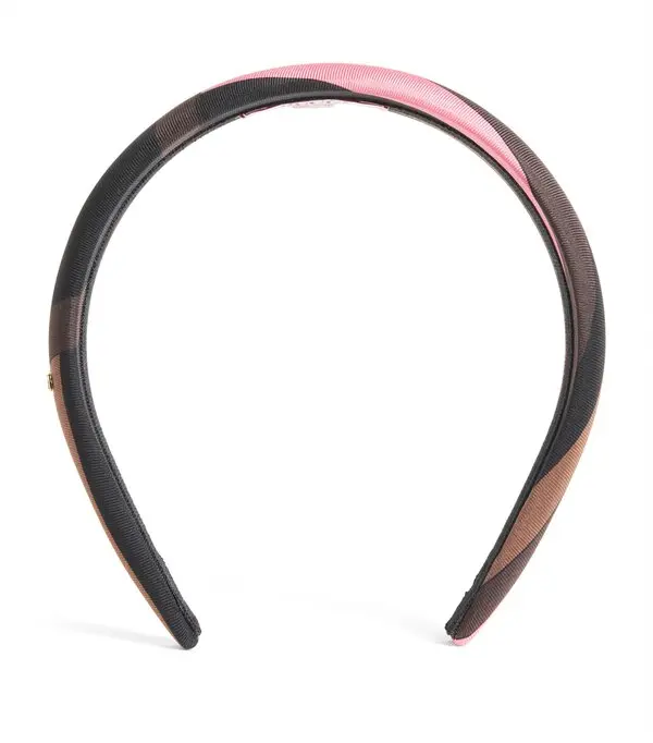 Emilio Pucci Silk Iride Print Headband - Brown