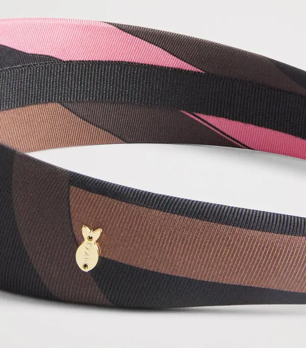 Emilio Pucci Silk Iride Print Headband