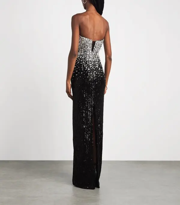 Pamella Roland Embellished Dégrade Gown