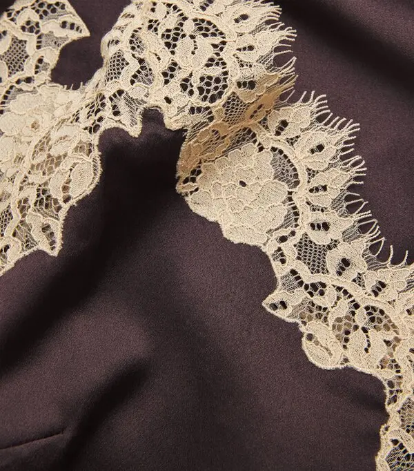 DÔEN Silk Lace-trim Kira Camisole