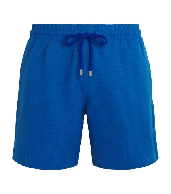 Vilebrequin Micro-perforated Mahina Swim Shorts - Blue