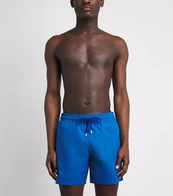 Vilebrequin Micro-perforated Mahina Swim Shorts - Blue