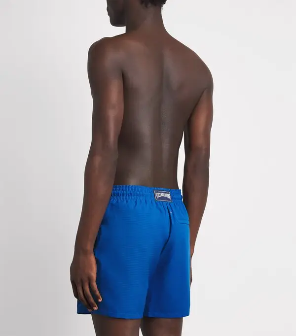 Vilebrequin Micro-perforated Mahina Swim Shorts - Blue