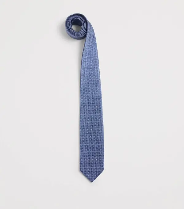 Corneliani Silk Double-face Tie - Navy