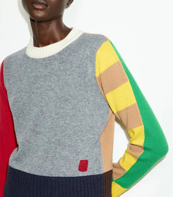 Max & Co. Virgin Wool Patchwork Sweater