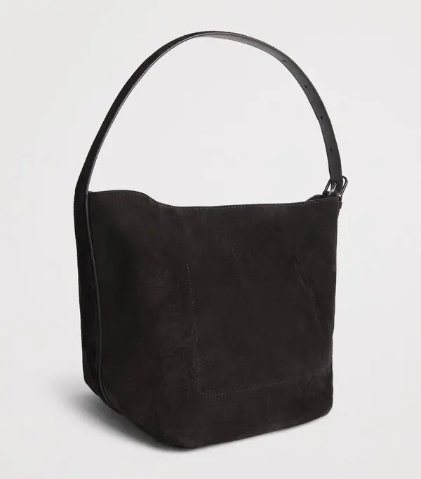 TOTEME Medium Suede Belted Tote Bag