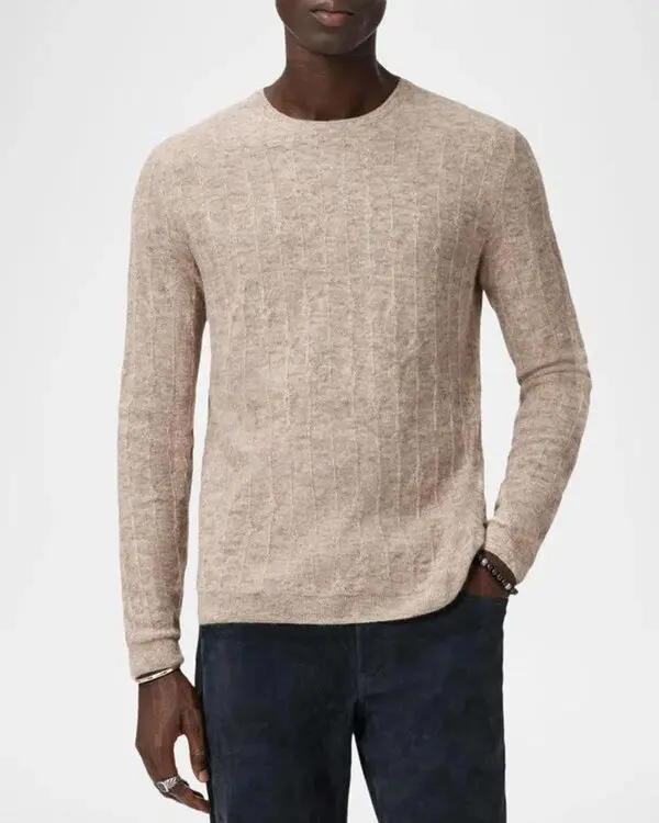 John Varvatos Apos;s Baiso Wool Rib Crewneck Sweater