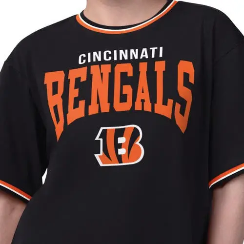 STARTER Cincinnati Bengals Ace Cropped T-shirt