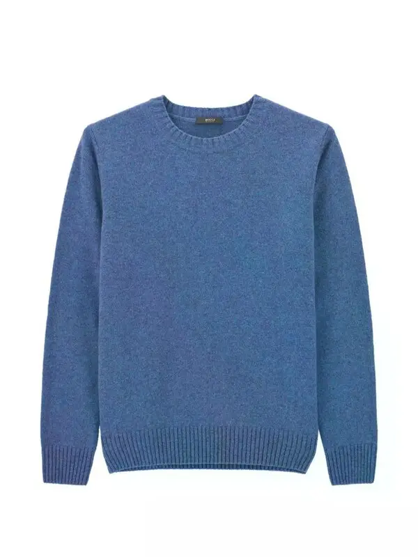 Boggi Milano Crew Neck Jumper In Wool Blend