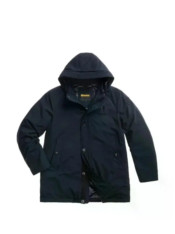 BLAUER. Chester Hooded Coat - Blue