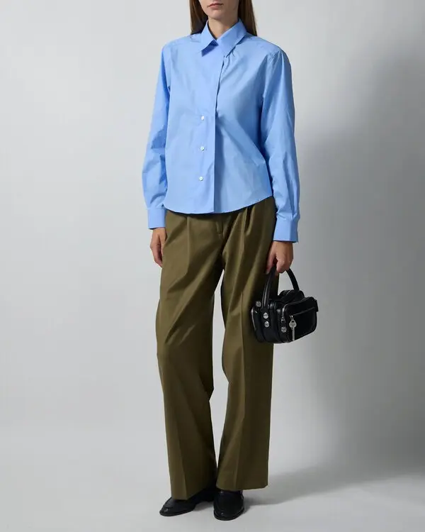 HOUSE OF DAGMAR Shirt Cropped Asymmetric Collar