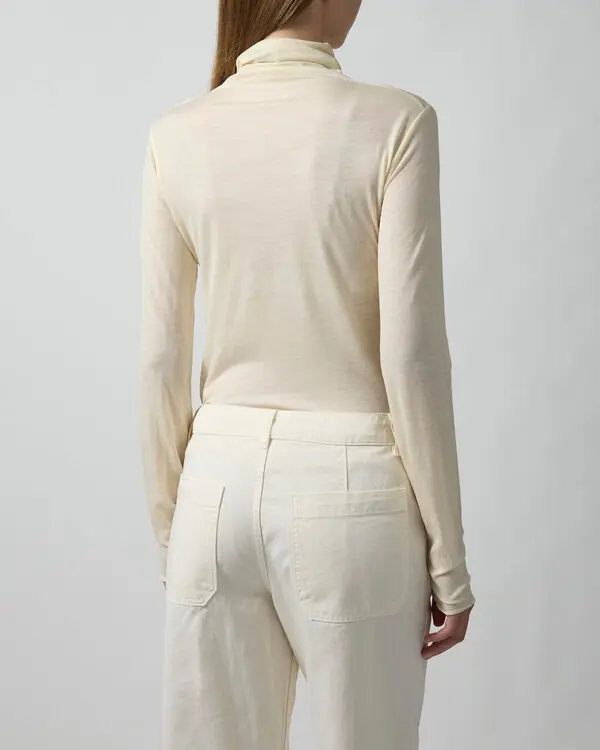 HOUSE OF DAGMAR Top Wool Jersey Rollneck