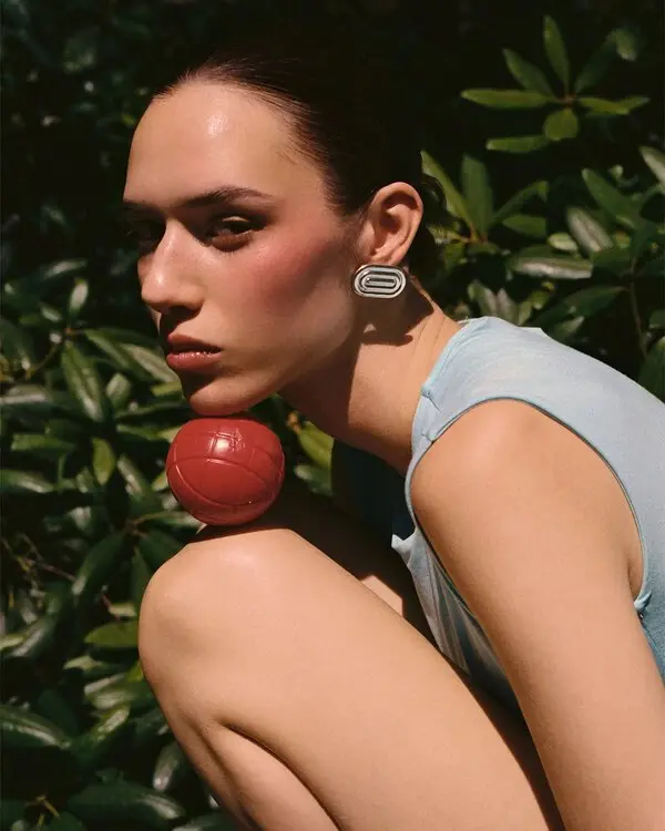 LOUIS ABEL Earrings Oval Maze