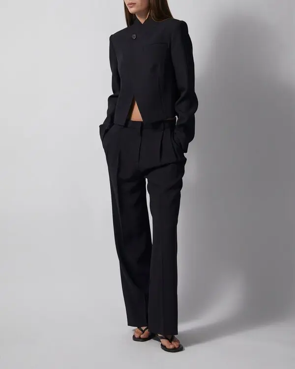 WAKAKUU Blazer Turn Collar