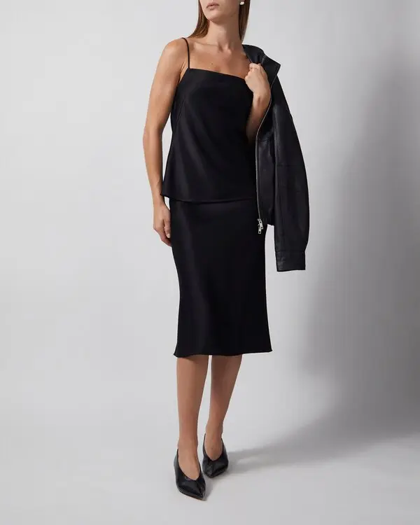 WAKAKUU Skirt Ace Satin Midi