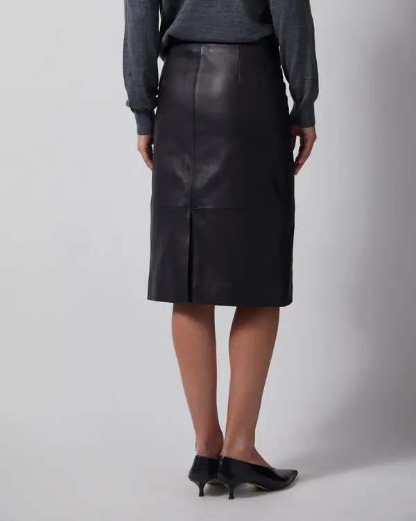 WAKAKUU Skirt Leather Pencil