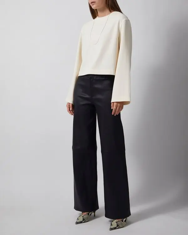 WAKAKUU Blouse Creme Cropped