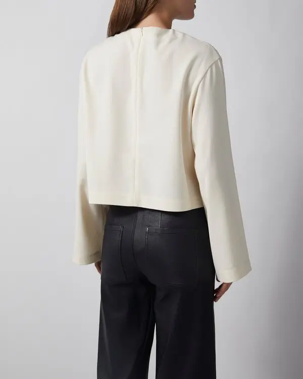 WAKAKUU Blouse Creme Cropped