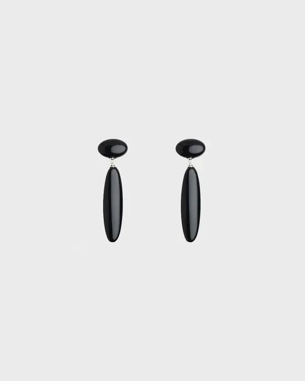 RAGBAG Earrings Dagny Long - Silver