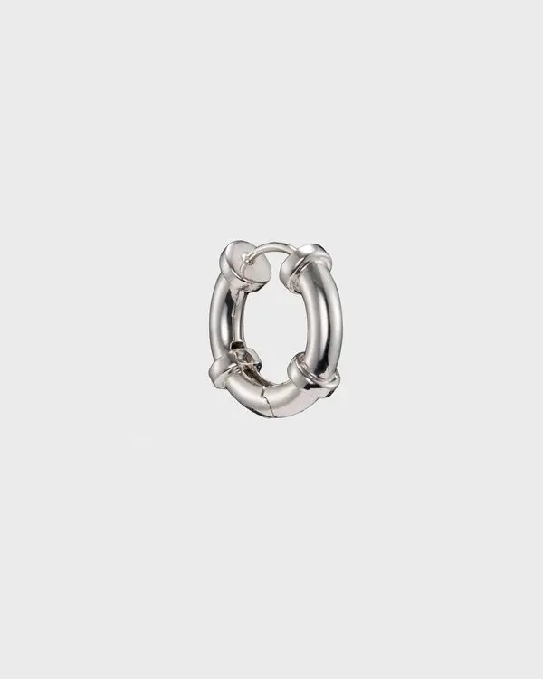 MARIA NILSDOTTER Earring Bolted Hoop - Silver