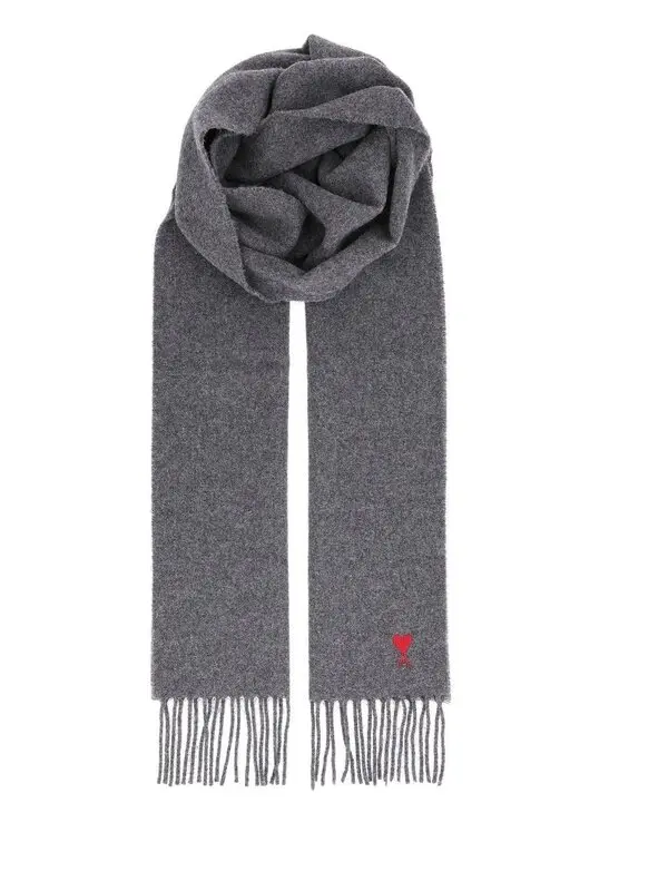 AMI Paris Scarf - Gray