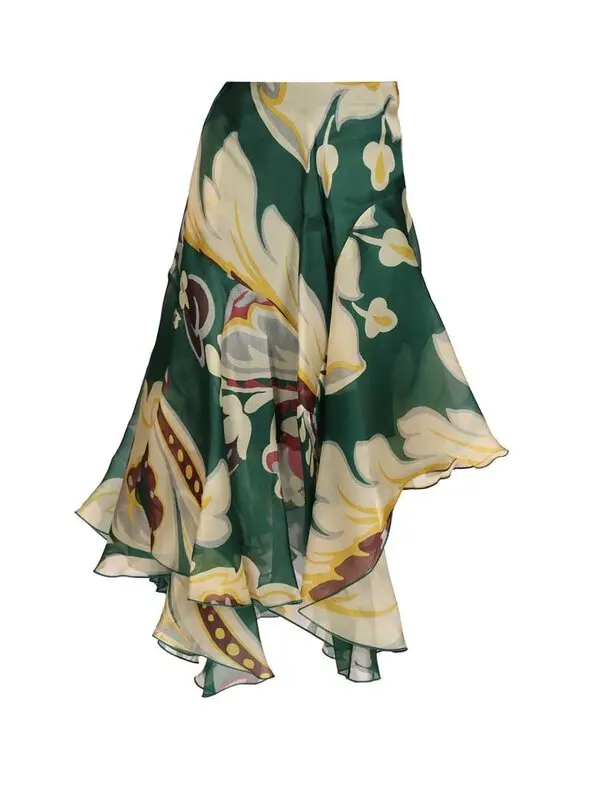 Etro Asymmetrical Midi Skirt