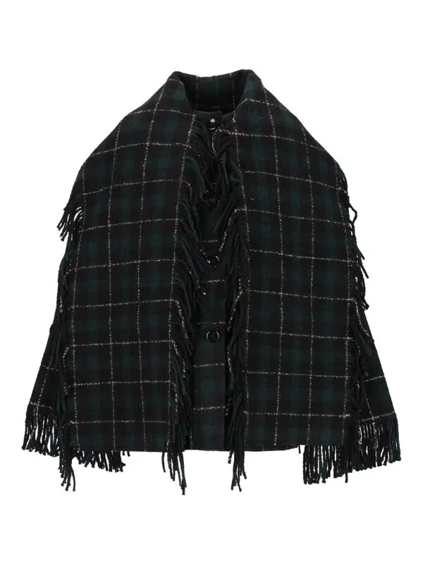 TOTEME Fringed Scarf Jacket - Multicolor