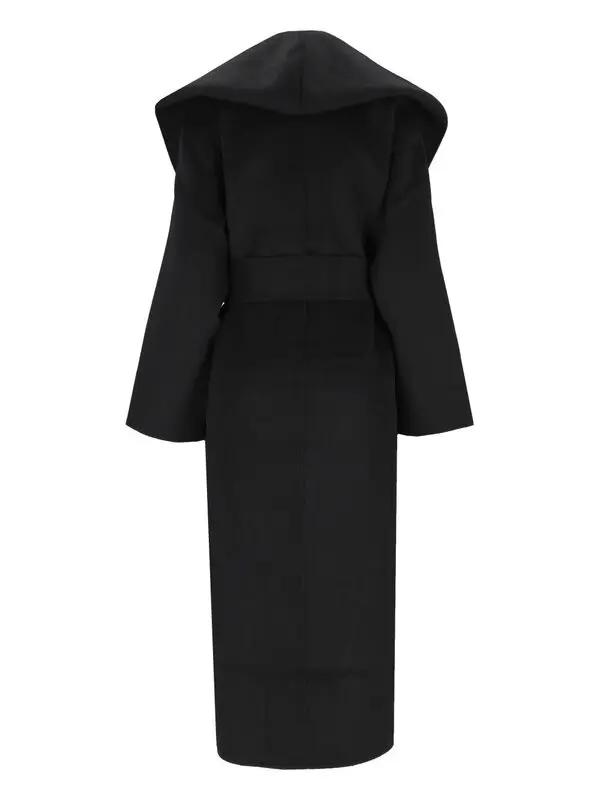 TOTEME Belted Long Coat - Black