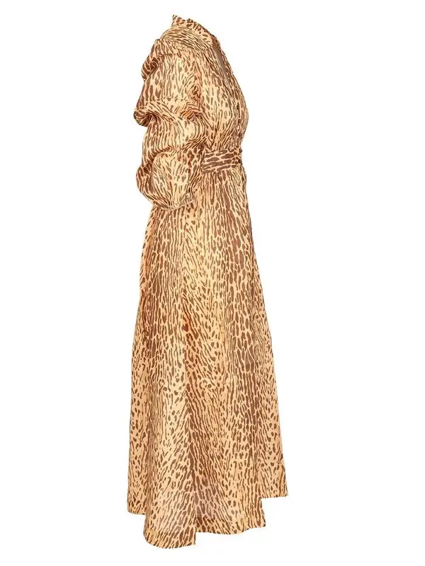 Zimmermann Leopard Print Midi Dress