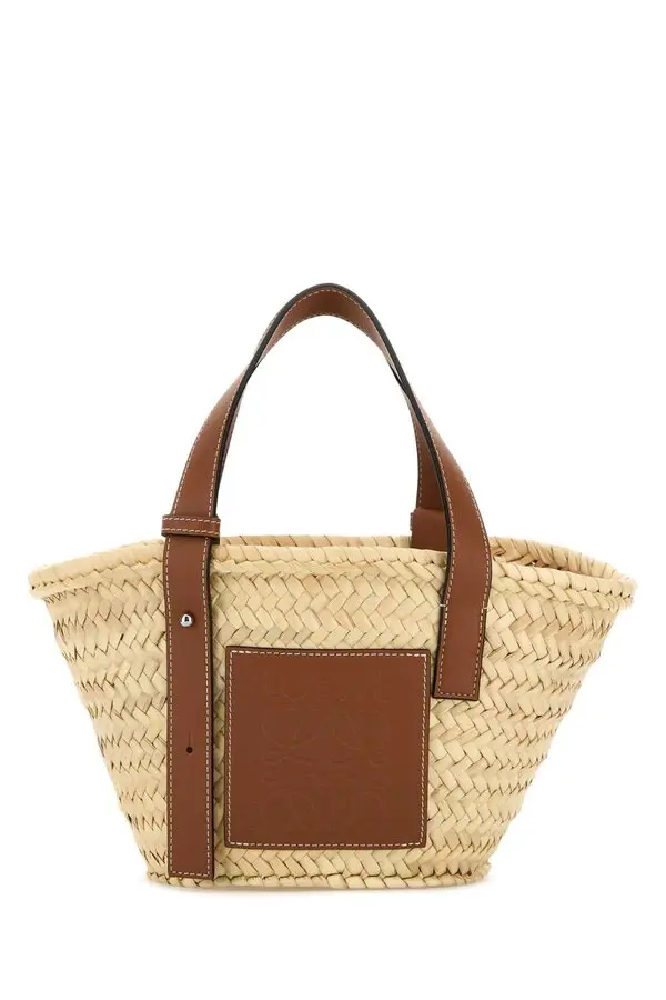 Loewe Palm Leaf Small Basket Handbag - Multicolor