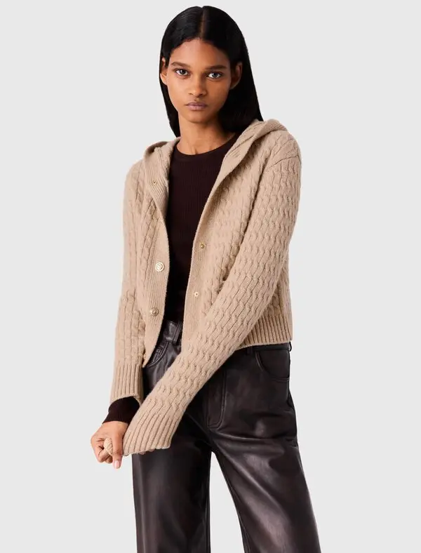 Maje Hooded Cardigan