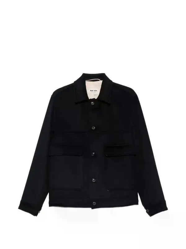 NEW YORK RESIDENT Flap-pocket Buttoned Jacket