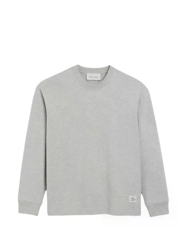 AMI Paris Logo-patch Long-sleeve T-shirt