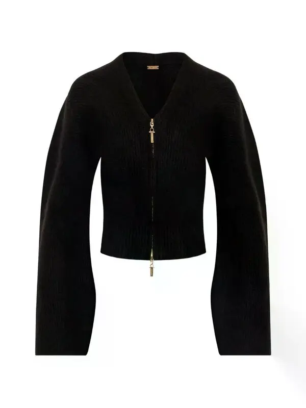 Cult Gaia Alissa Ribbed-knit Cardigan