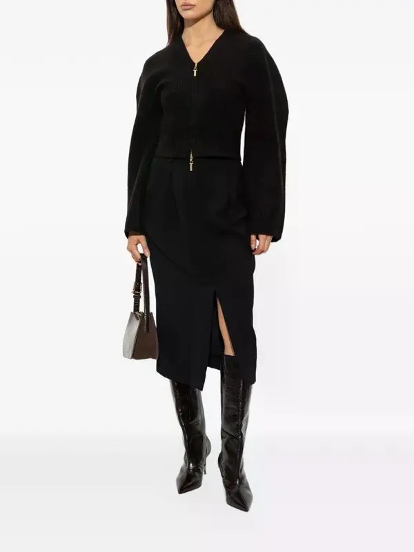 Cult Gaia Alissa Ribbed-knit Cardigan