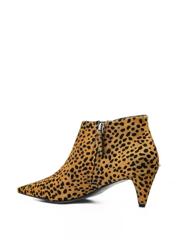 BLACK SUEDE STUDIO Kora Leopard-print Ankle Boots