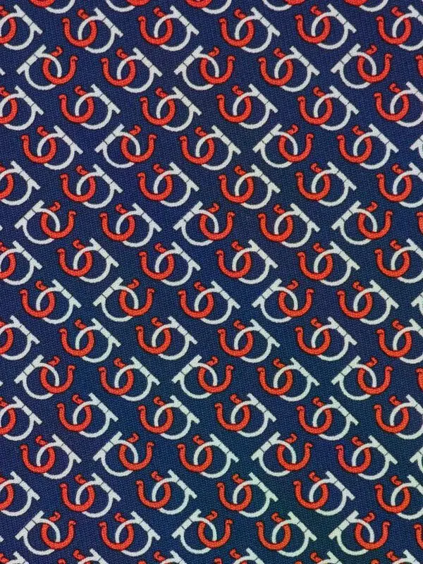 FERRAGAMO Good Luck Print Silk Tie