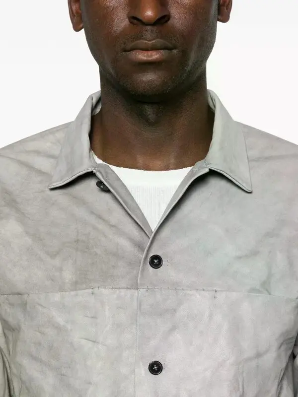 MA+ Leather Long-sleeves Shirt