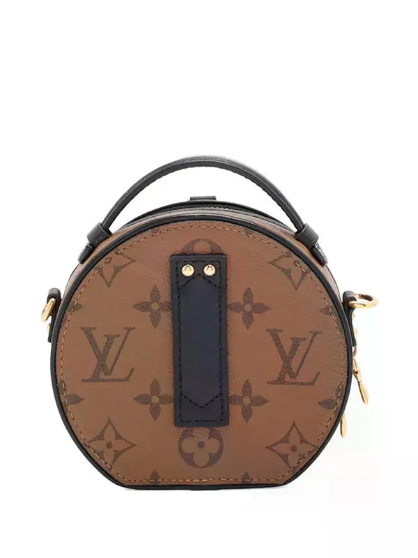 LOUIS VUITTON 2021-2026 Monogram Reverse Mini Boite Chapeau Satchel - Brown