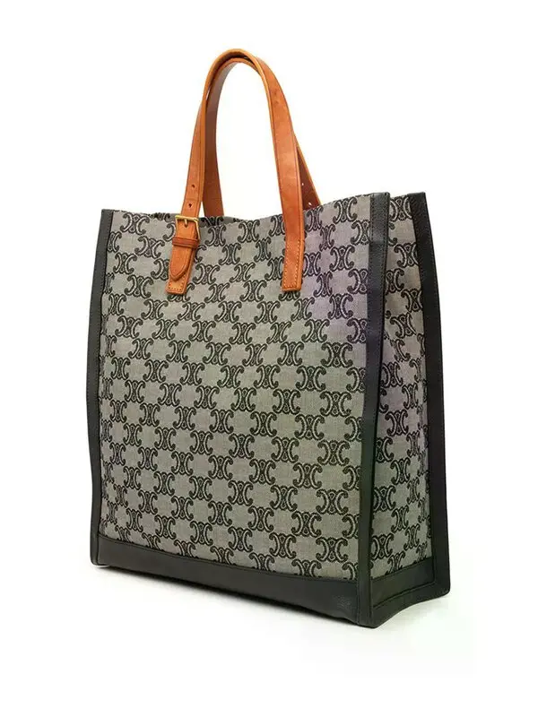 Celine 2009 Macadam Canvas Vertical Tote Bag
