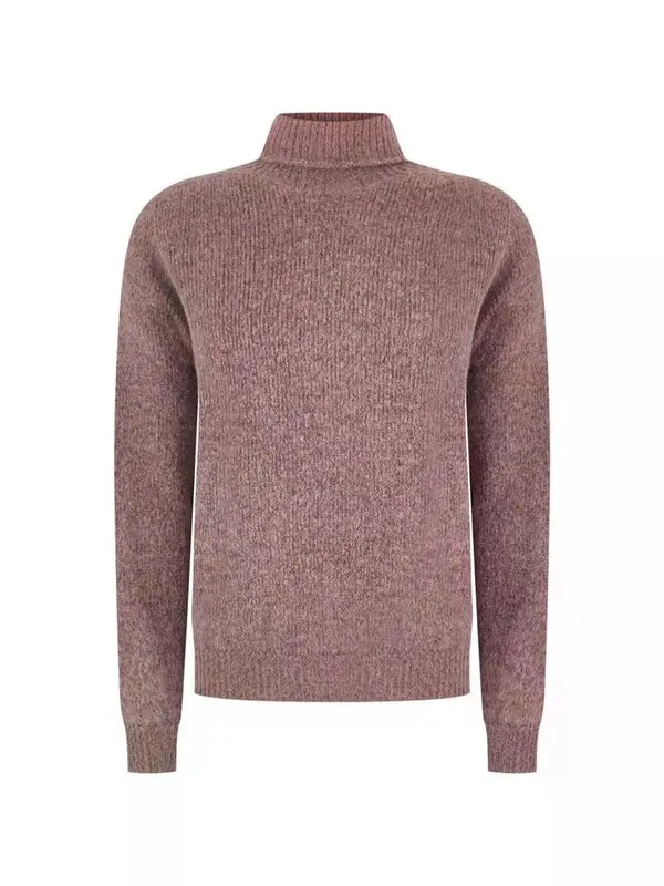 AROVESCIO Ribbed-knit Roll-neck Sweater - Pink