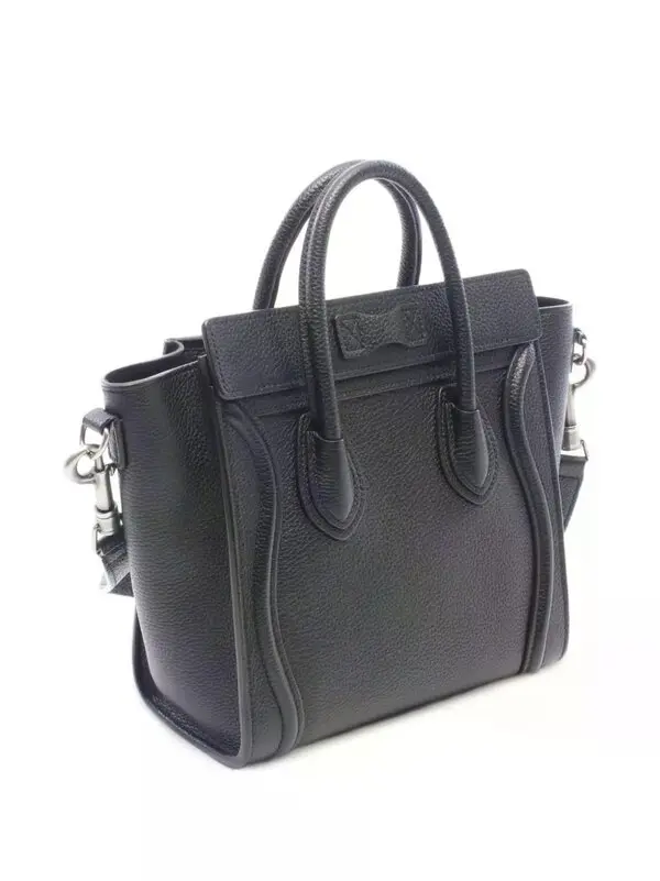 Celine 2010s Nano Luggage Handbag - Black