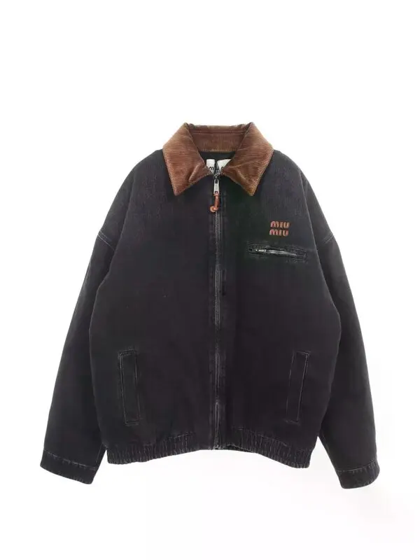 Miu Miu 2020s Zip-up Denim Jacket