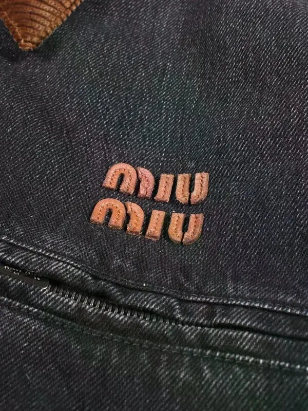 Miu Miu 2020s Zip-up Denim Jacket