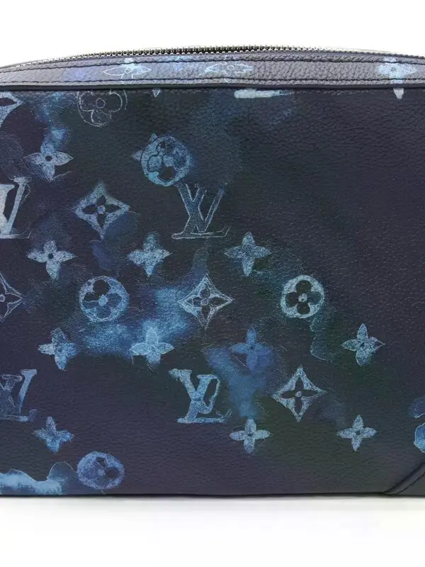 LOUIS VUITTON 2021 Trio Messenger Monogram Shadow Messenger Bag - Blue