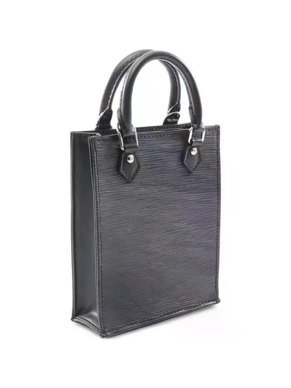 LOUIS VUITTON 2020 Petite Sac Plat Épi-leather Tote Bag - Black