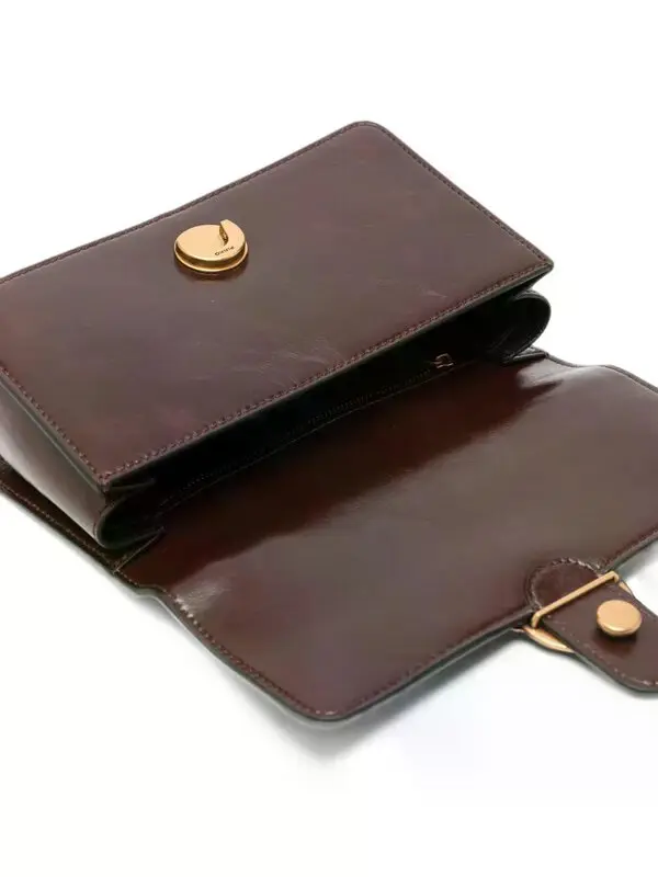 Pinko Mini Love One Leather Shoulder Bag