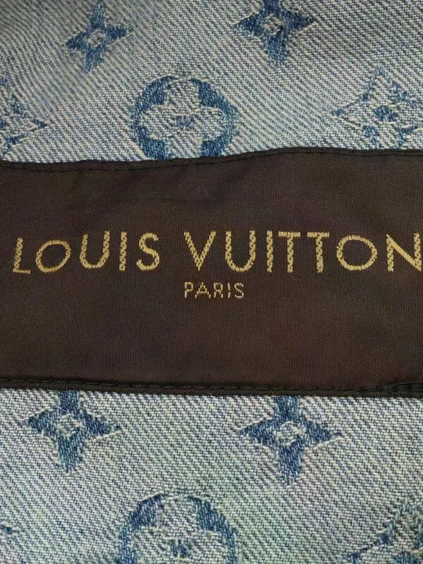 LOUIS VUITTON X Supreme 2010s Monogram Jacquard Denim Jacket