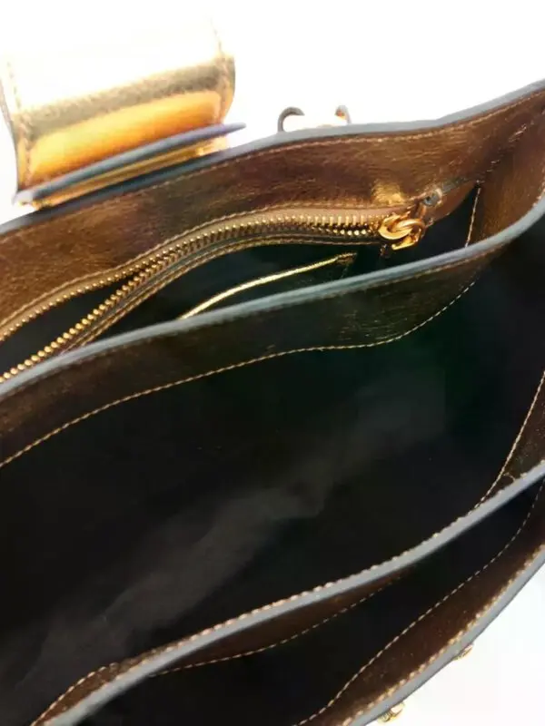 Miu Miu 2010s Madras Buckle-detail Tote Bag