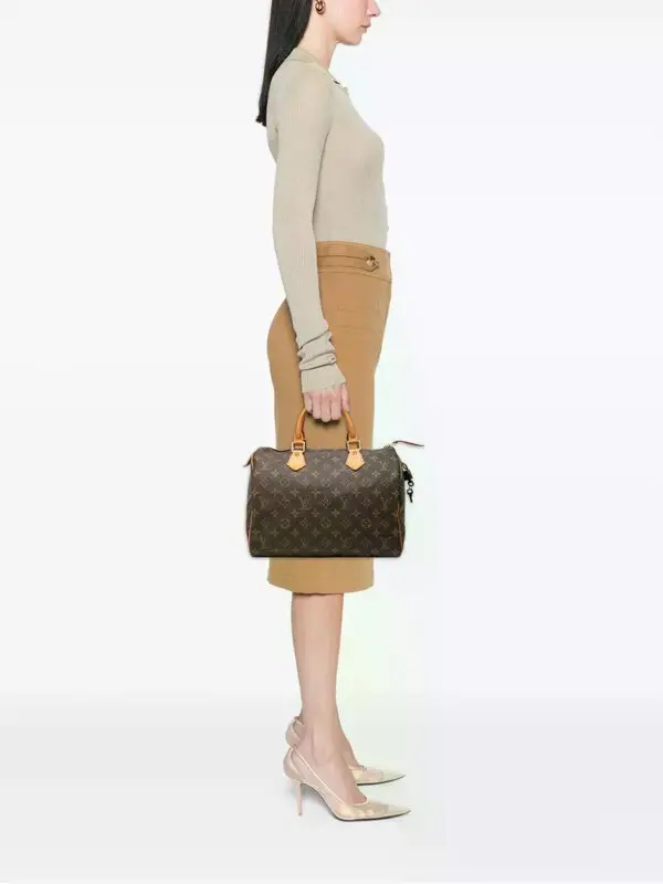 LOUIS VUITTON 1997 Monogram Speedy 30 Boston Bag - Brown